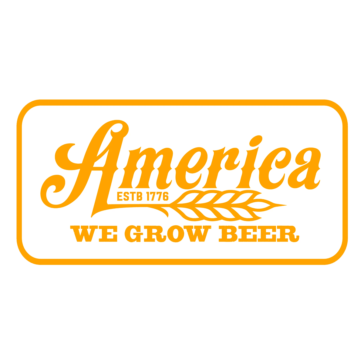America We Grow Beer Decal – American Cattle Co